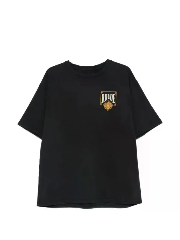 Rhude Logo-print T-shirt - Black