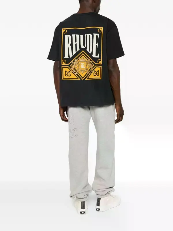 Rhude Logo-print T-shirt - Black