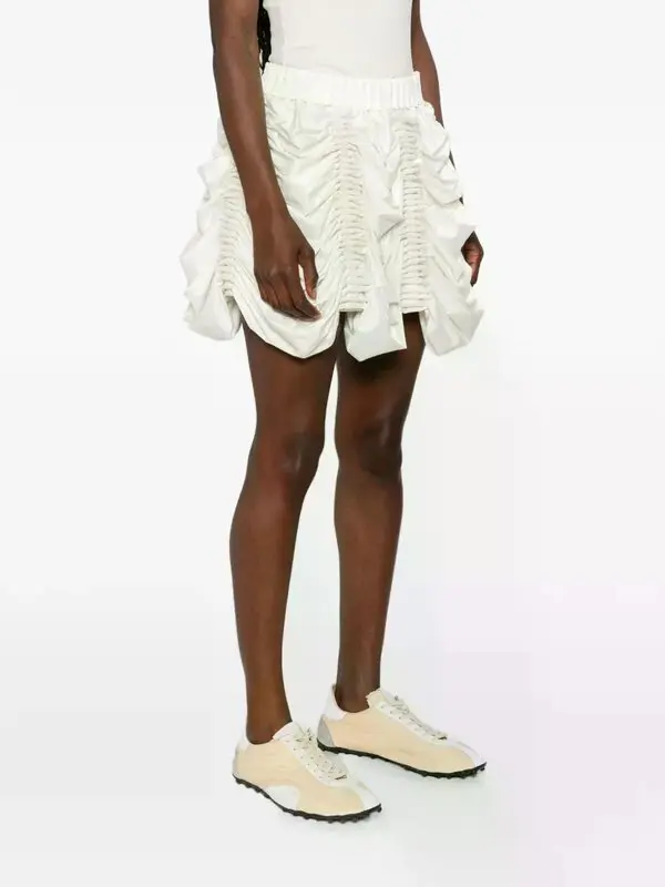 RAXXY Draped Quilted Mini Skirt