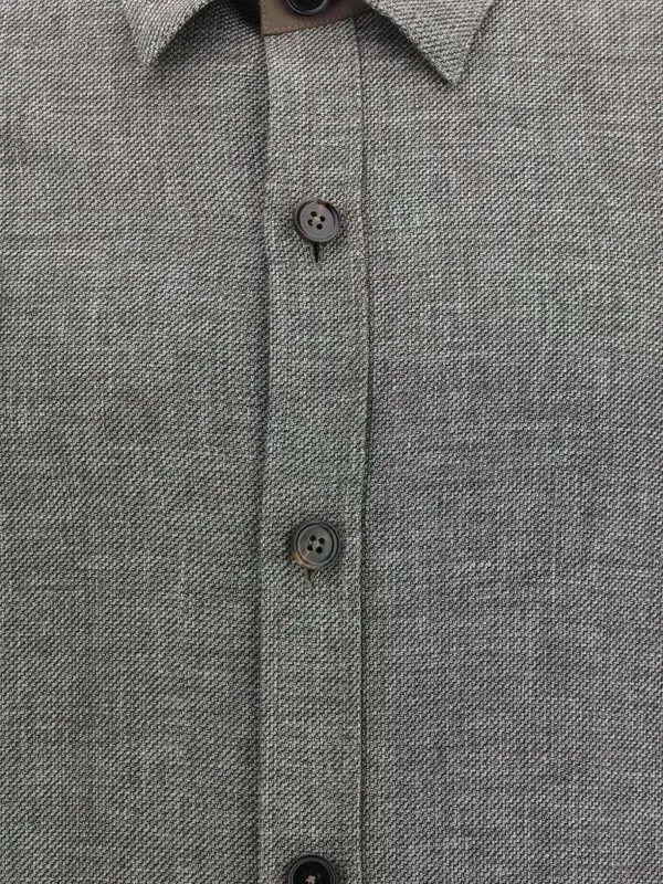 Zegna Textured Long-sleeve Overshirt - Grey