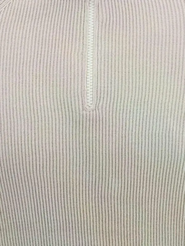 Brunello Cucinelli Ribbed-knit Half-zip Sweater - Neutrals