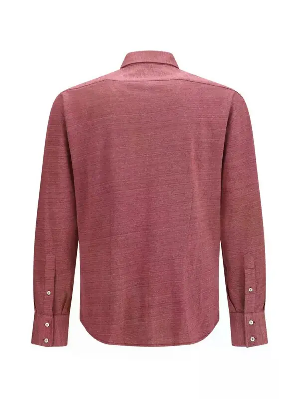 Brunello Cucinelli Slub-texture Shirt - Red