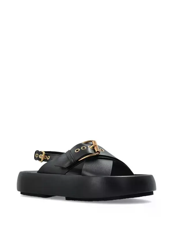 Agl Bulle Buckle-detail Crossover Sandals