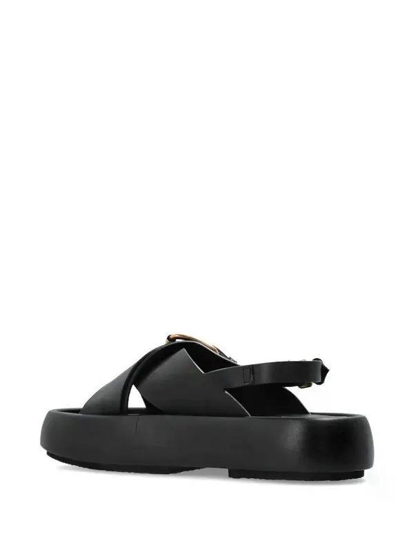 Agl Bulle Buckle-detail Crossover Sandals