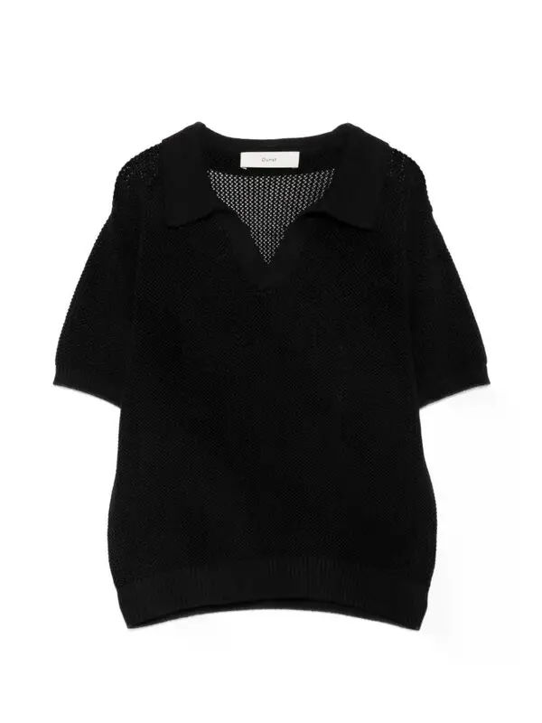 DUNST Short-sleeve Polo Shirt - Black