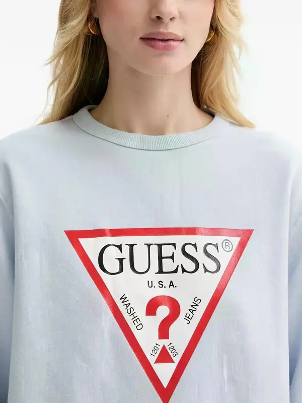 Guess Logo-print Sweatshirt - Blue