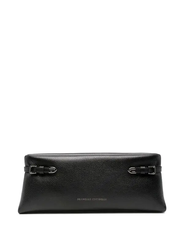 Brunello Cucinelli Leather Clutch Bag - Black