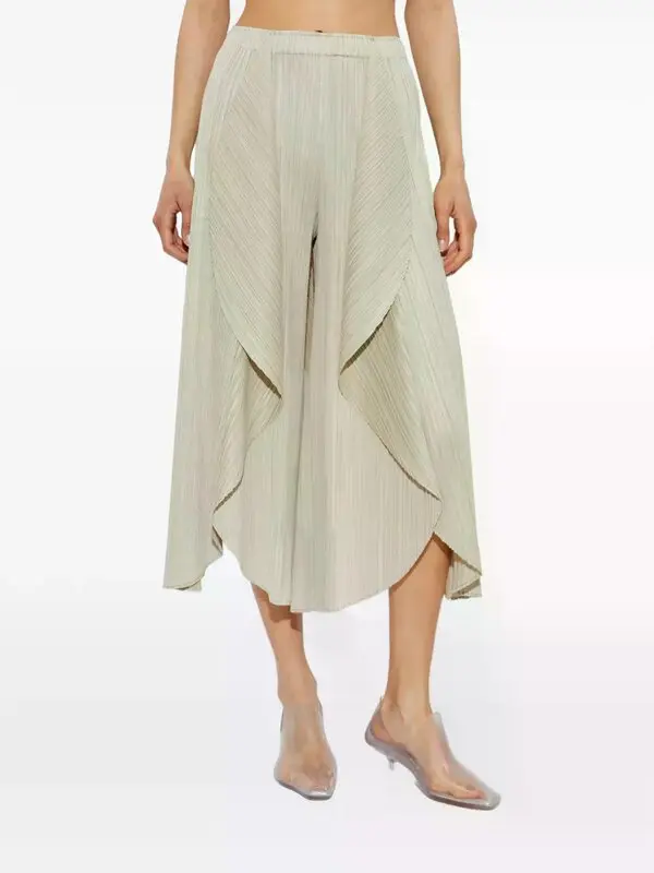 Issey Miyake Pleated Wide-leg Trousers