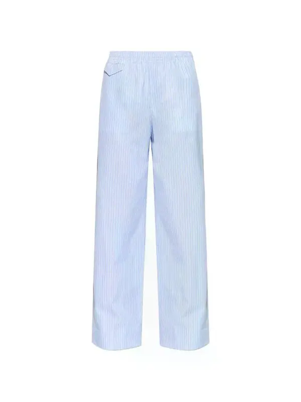 A.p.c. Striped Wide-leg Trousers - Blue