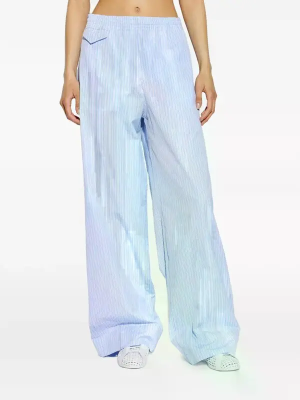 A.p.c. Striped Wide-leg Trousers