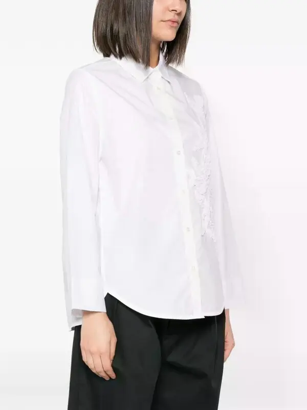 WHYCI Floral-embroidered Shirt