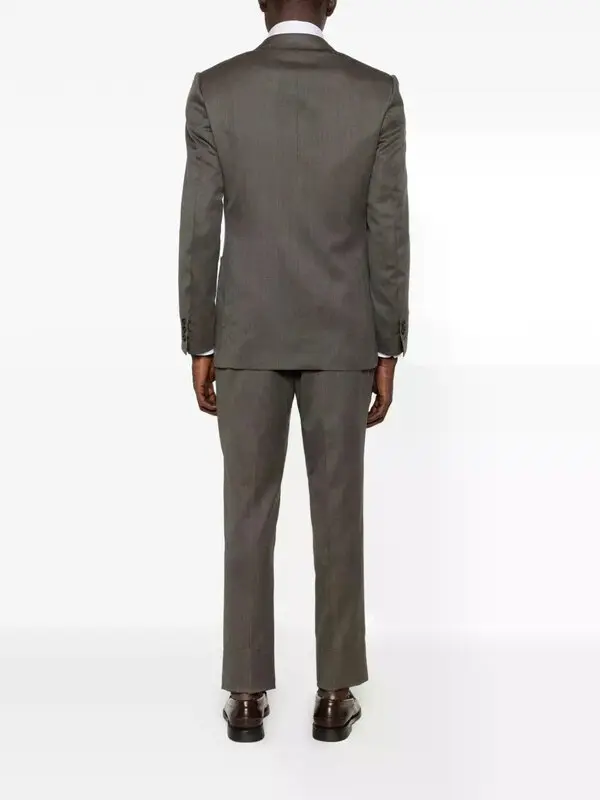 Zegna Double-breasted Wool Suit - Grey