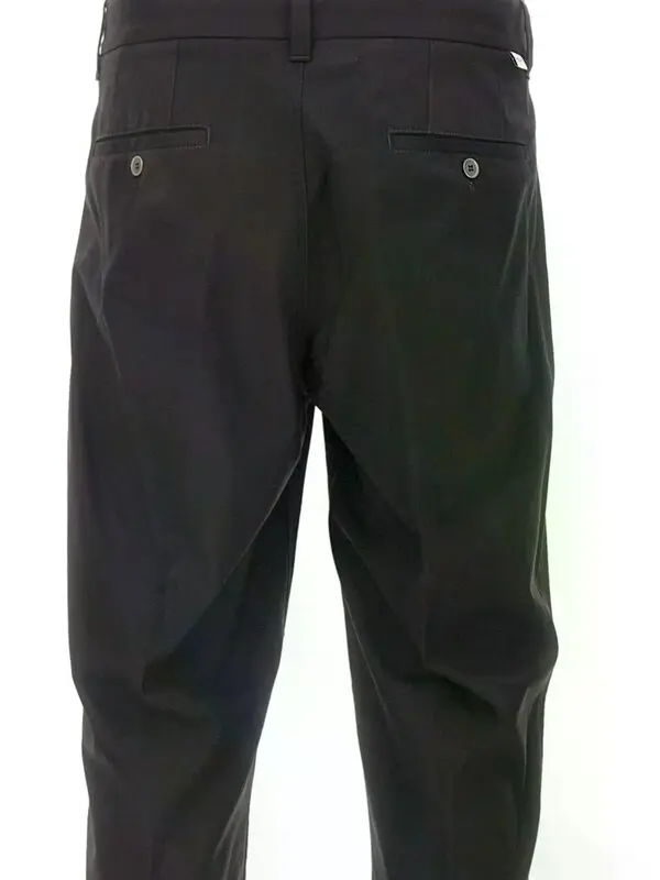 PAOLO PECORA Pleated Turned-up Trousers