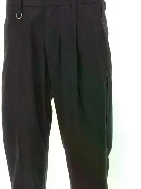 PAOLO PECORA Pleated Turned-up Trousers