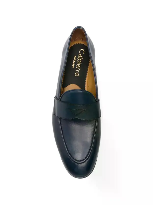CALPIERRE Penny-slot Leather Loafers