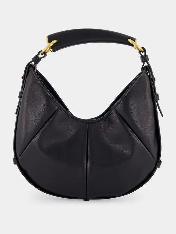 Saint Laurent Mombasa Small Leather Hobo Bag