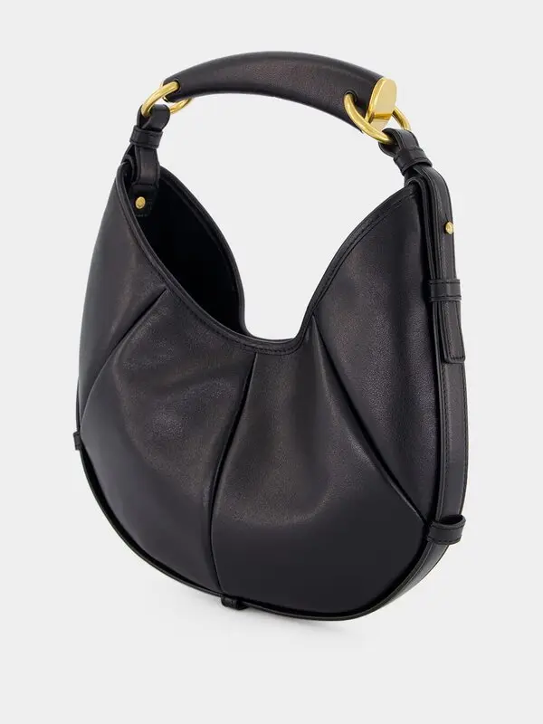 Saint Laurent Mombasa Small Leather Hobo Bag