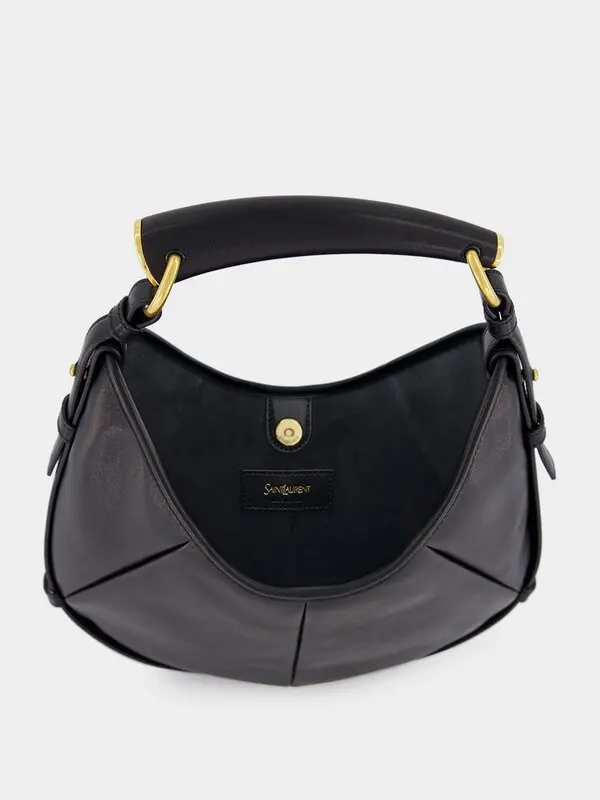 Saint Laurent Mombasa Small Leather Hobo Bag