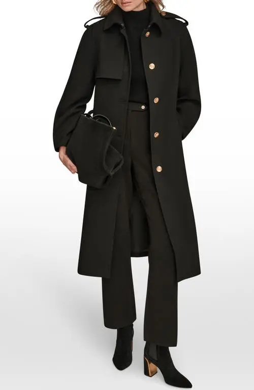 Donna Karan New York Modern Crepe Trench Coat