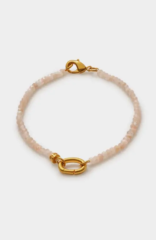 KATIE LOXTON Sunstone Beaded Bracelet - Gold Coated