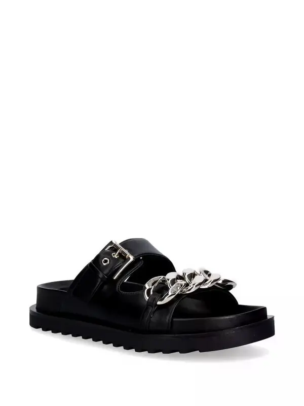Guess Fatema Buckle-strap Sandals - Black