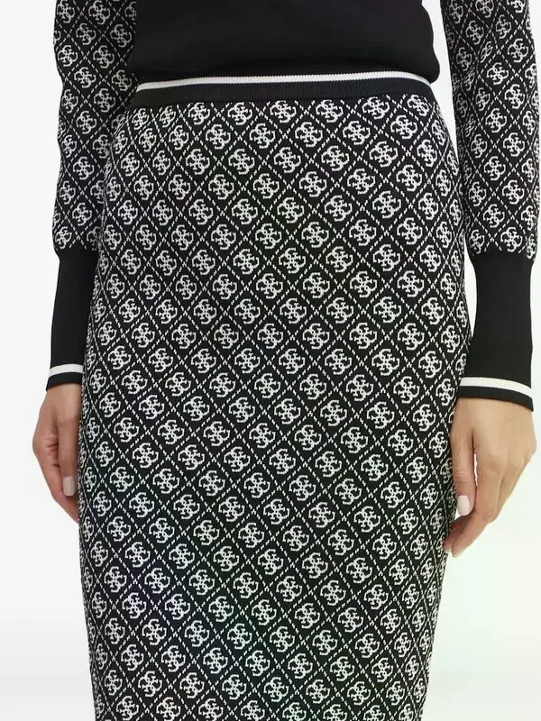 Guess Patterned Mini Skirt - Black