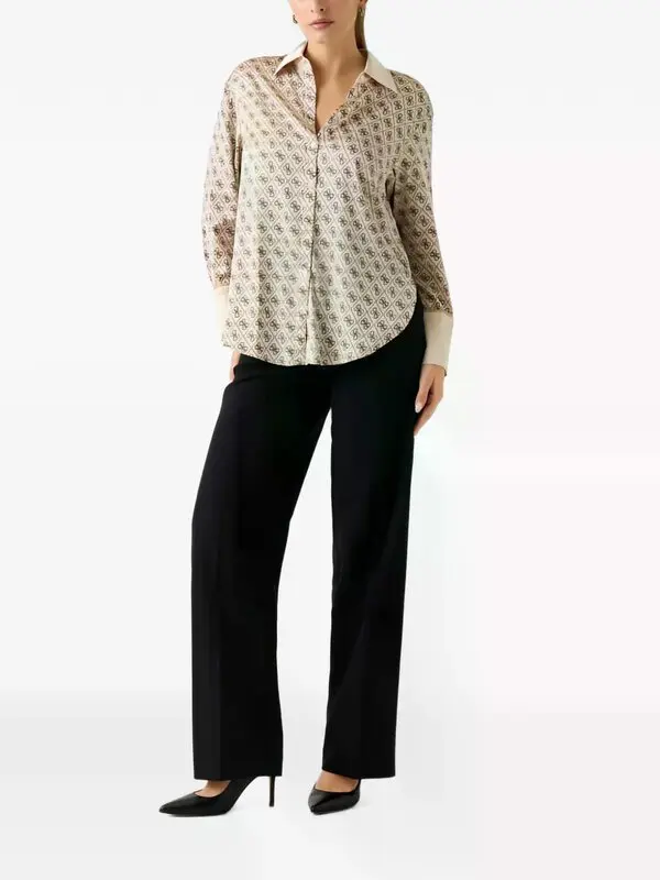 Guess Patterned Collared Shirt