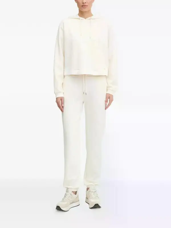 Guess Embossed Peony Hoodie - White