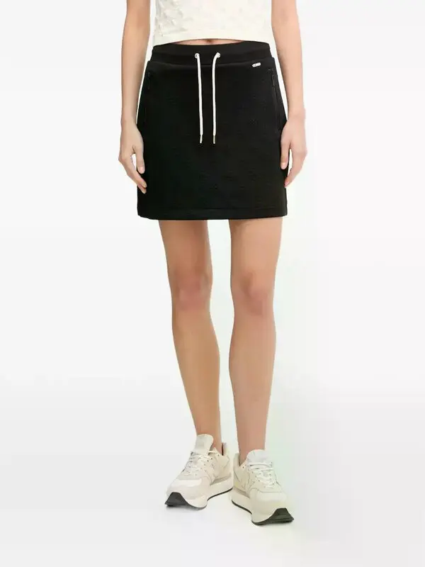 Guess Mini Skirt With Drawstring - Black