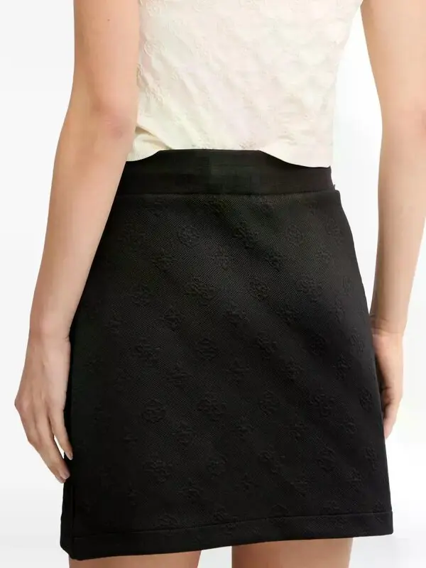 Guess Mini Skirt With Drawstring - Black