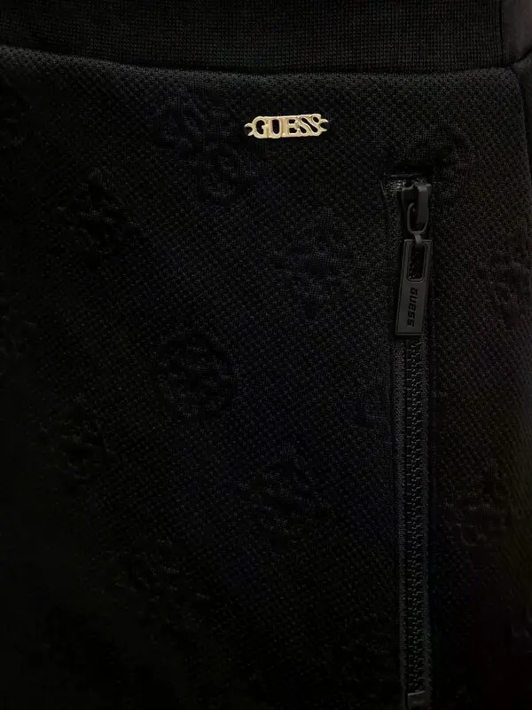 Guess Mini Skirt With Drawstring - Black