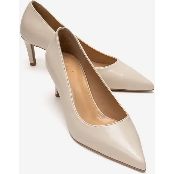 PROLOGUE SHOES Velmira Stiletto Pump - Ecru