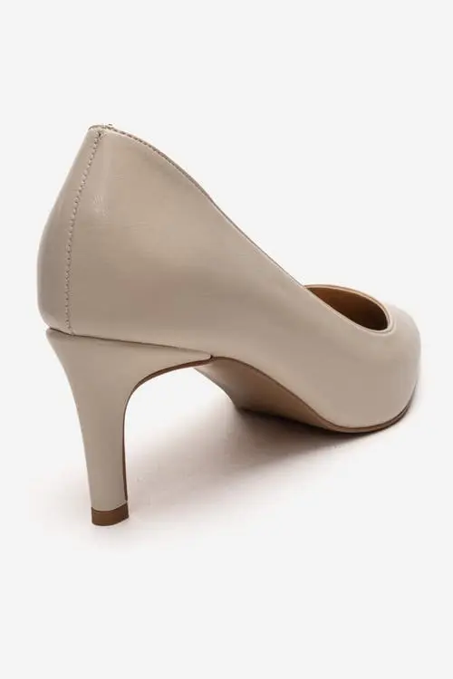 PROLOGUE SHOES Velmira Stiletto Pump - Ecru