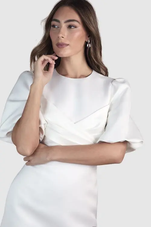 Coast Wrap Front Short Sleeve Mini Dress