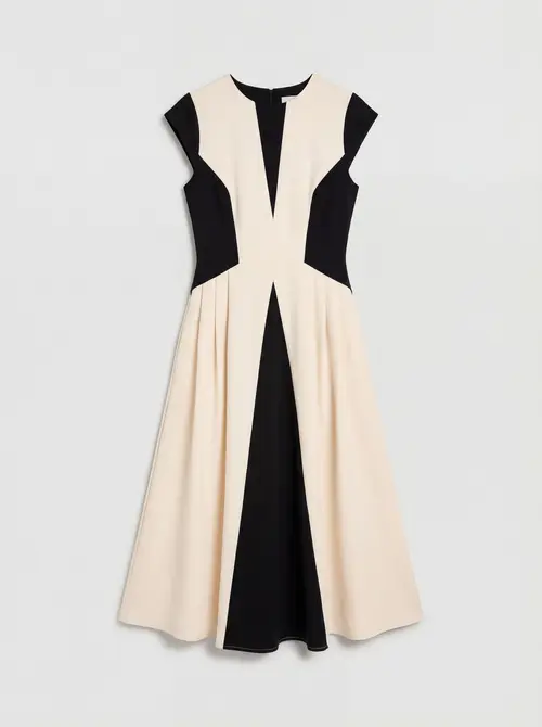 Coast Petite Color Block Midi Dress - Mono