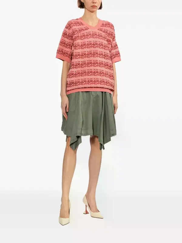 ADER ERROR Patterned Short Sleeve Top