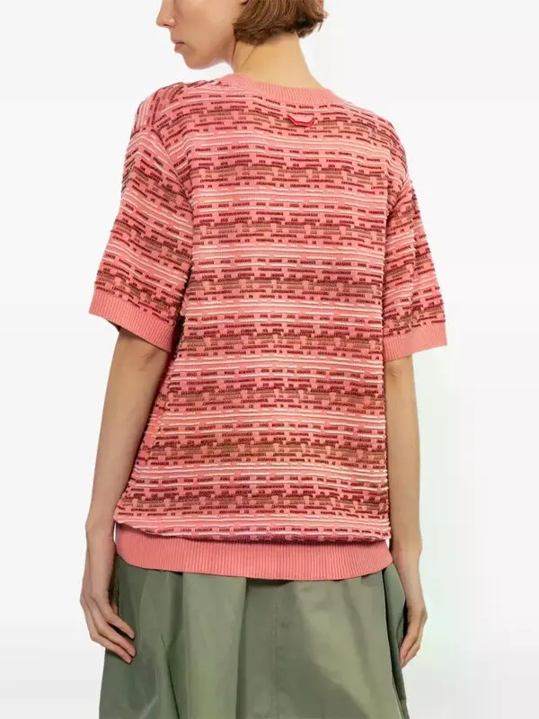 ADER ERROR Patterned Short Sleeve Top