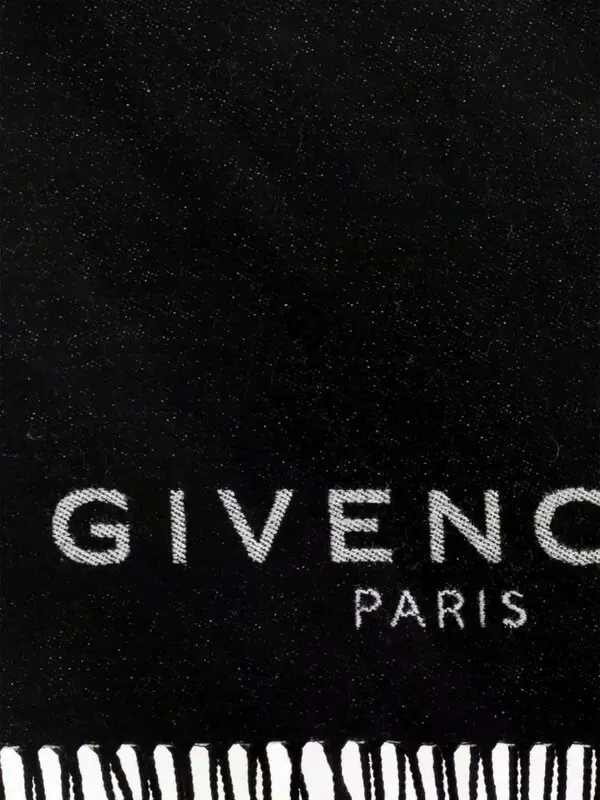 Givenchy Logo Fringed Scarf