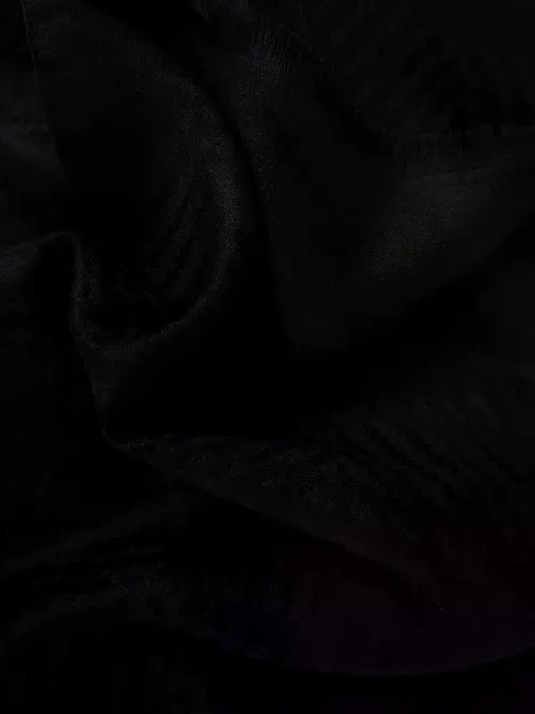 Givenchy Herringbone Fringed Scarf
