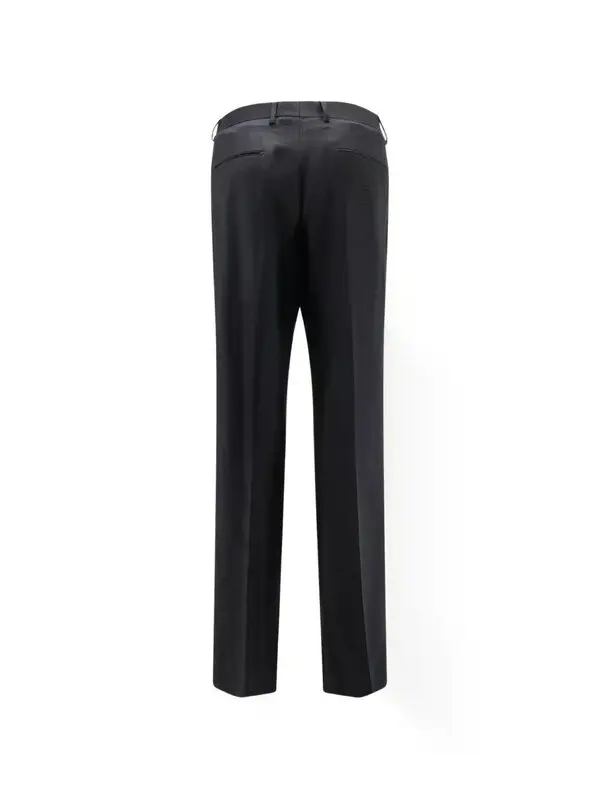 Tagliatore Slub-texture Pressed-crease Trousers