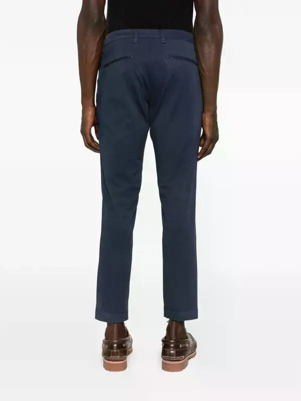 ENTRE AMIS Belt-loop Trousers - Blue