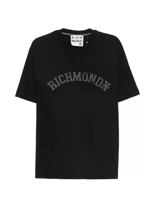 John Richmond Logo-patch T-shirt - Black