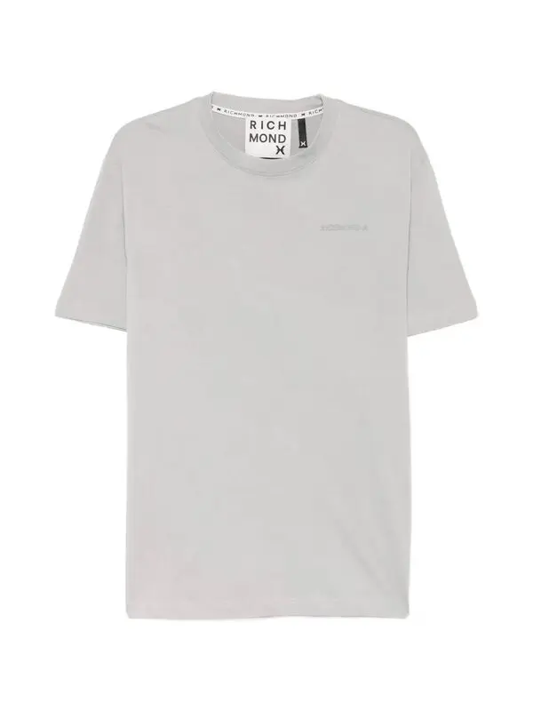 John Richmond Logo-patch T-shirt - Grey