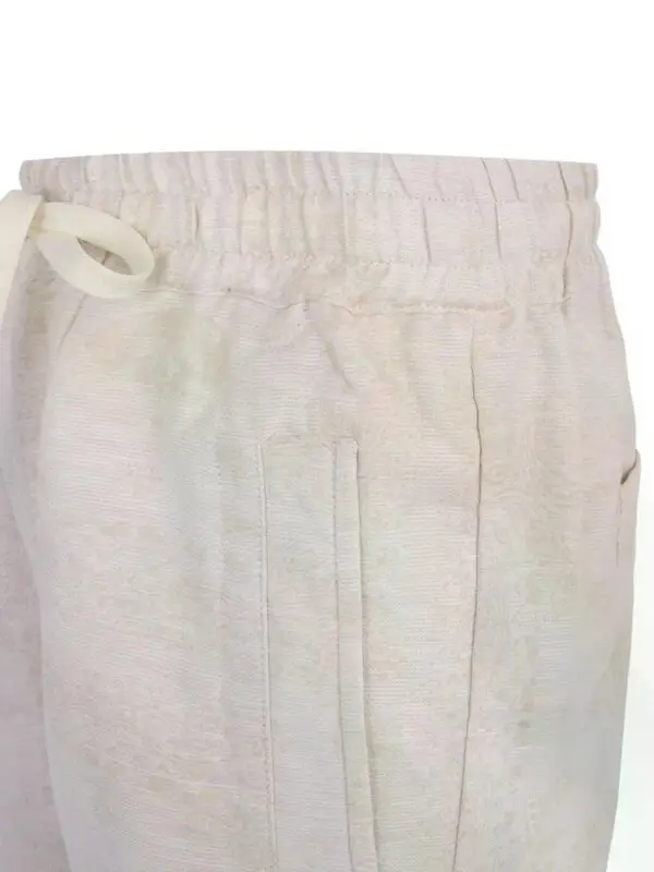 Eleventy Paisley-print Drawstring Shorts