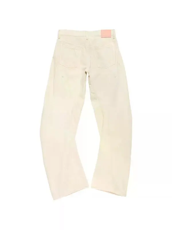 Acne Studios Loose Fit Paint Splatter Jeans - Neutrals