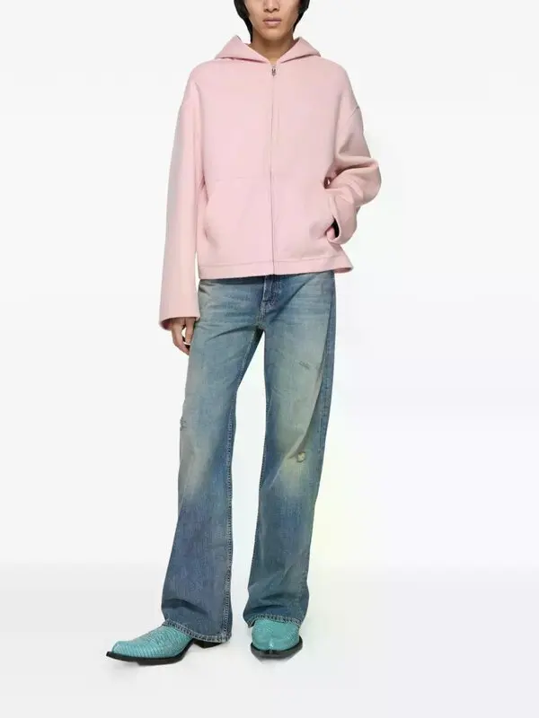 Acne Studios Mid Cotton Distressed Finish Jeans - Blue