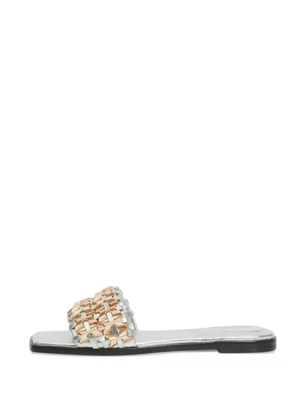 Simkhai Faye Metallic Leather Sandals