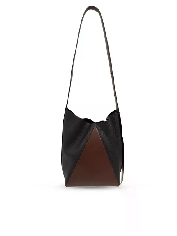 Max Mara Medium Two-tone Leather Bucket Bag