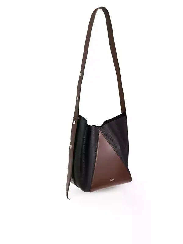 Max Mara Medium Two-tone Leather Bucket Bag