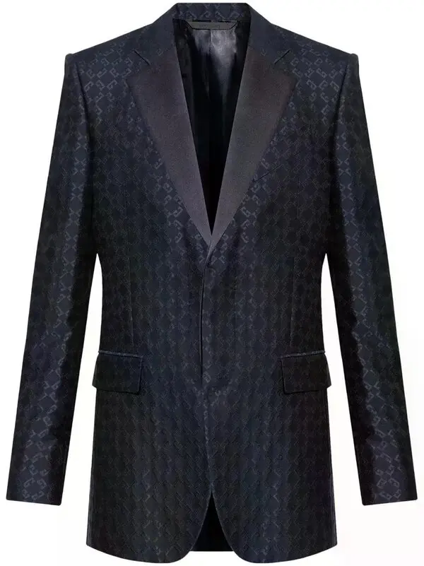 Givenchy Patterned-jacquard Blazer - Blue